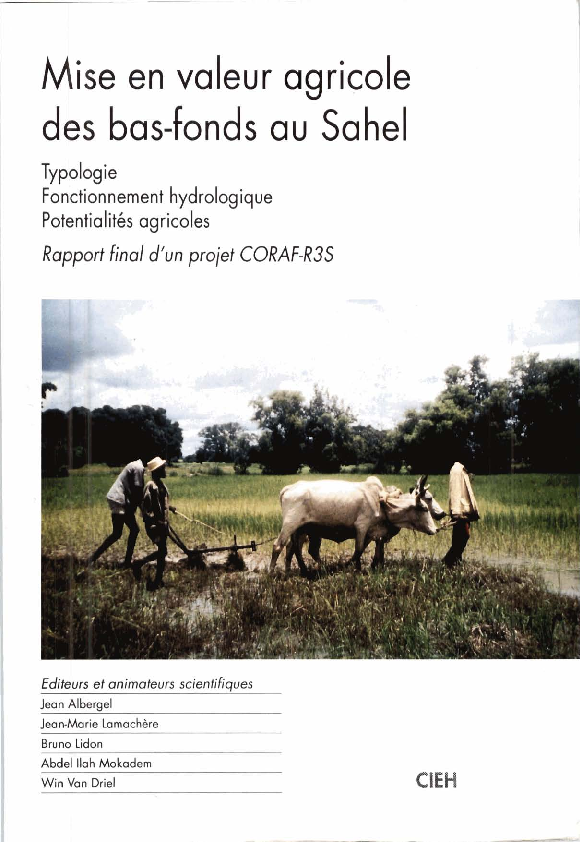 (PDF) Mise en valeur agricole des bas-fonds au Sahel : typologie ...