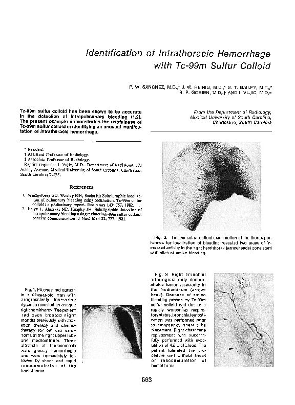 (PDF) Identification of Intrathoracic Hemorrhage with Tc???99m Sulfur ...