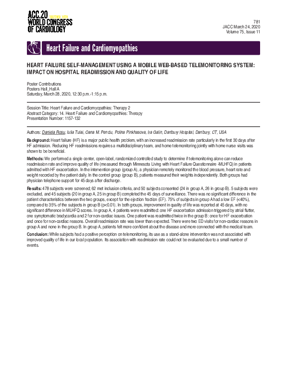 (PDF) Heart Failure Self-Management Using a Mobile Web-Based ...