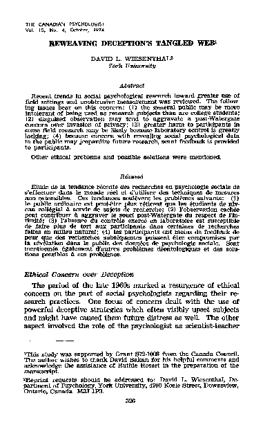 (PDF) Reweaving deception's tangled web