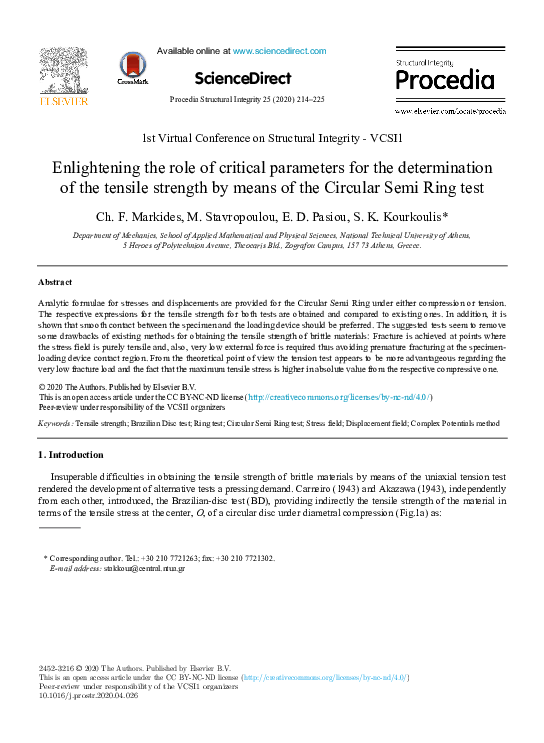 (PDF) Enlightening the role of critical parameters for the ...