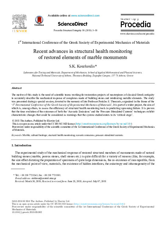 (PDF) Recent advances in structural health monitoring of restored ...