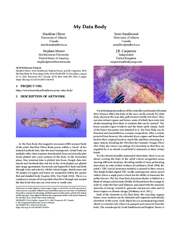 (PDF) My data body | Stephan Moore - Academia.edu