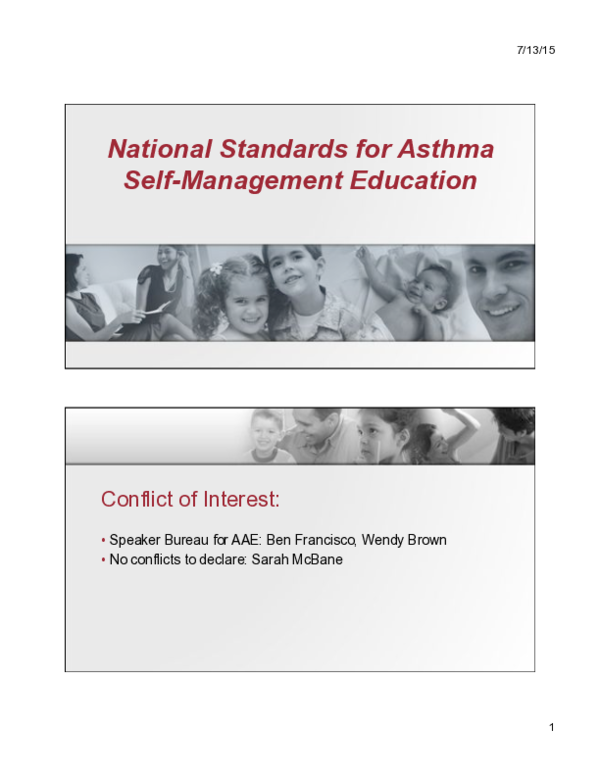 (PDF) National standards for asthma self-management education