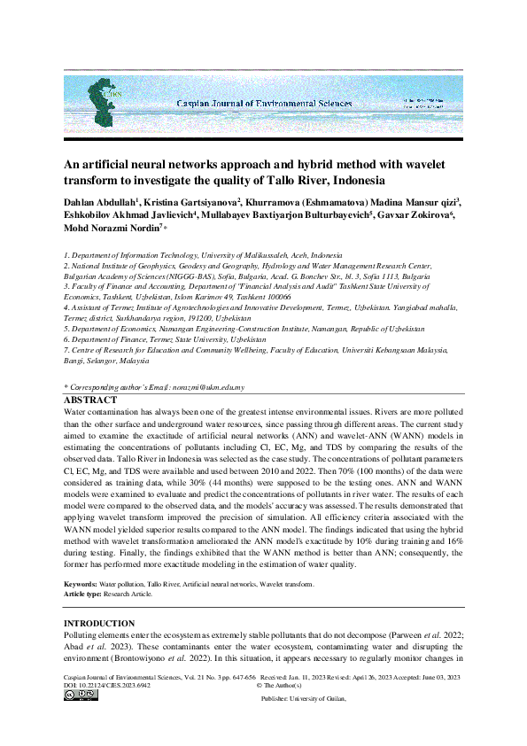 Pdf An Artificial Neural Networks Approach And Hybrid Method With