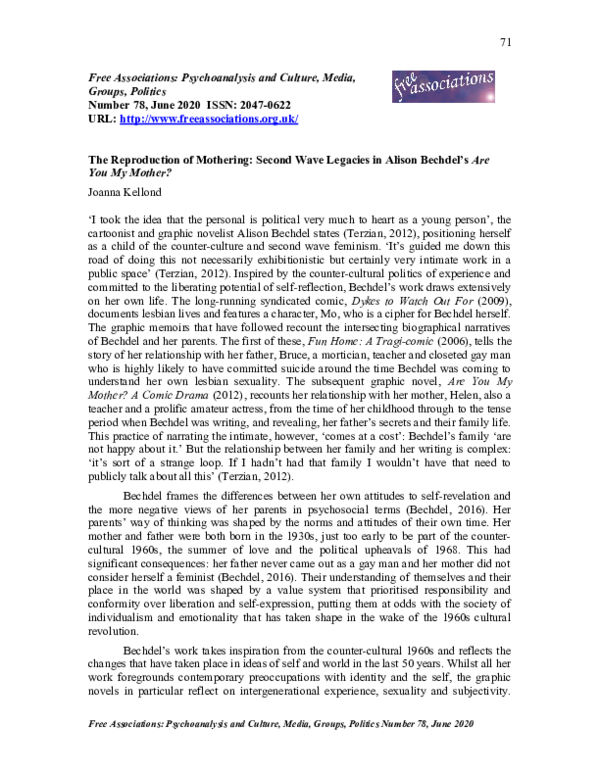 (DOC) The Reproduction of Mothering: Legacies of the Second Wave in ...