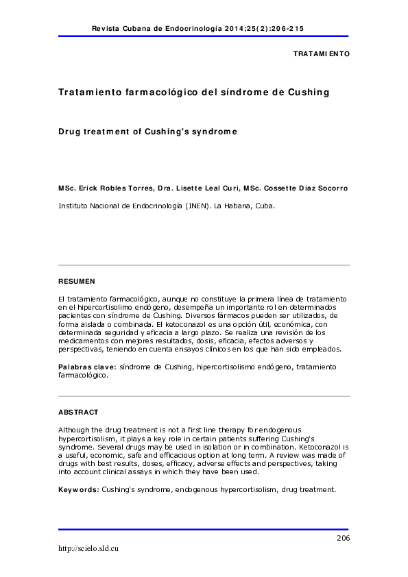 (PDF) Drug treatment of Cushing's syndrome