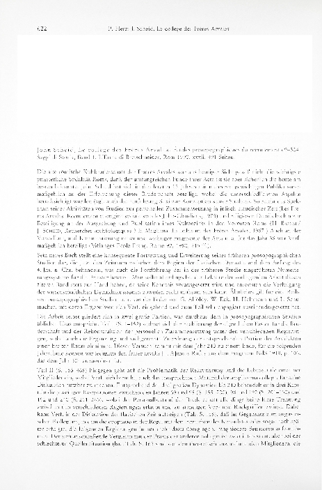 (PDF) John Scheid, Le Collège des Frères Arvales