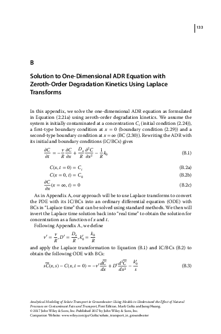 (PDF) Solution to One-Dimensional ADR Equation with Zeroth-Order ...