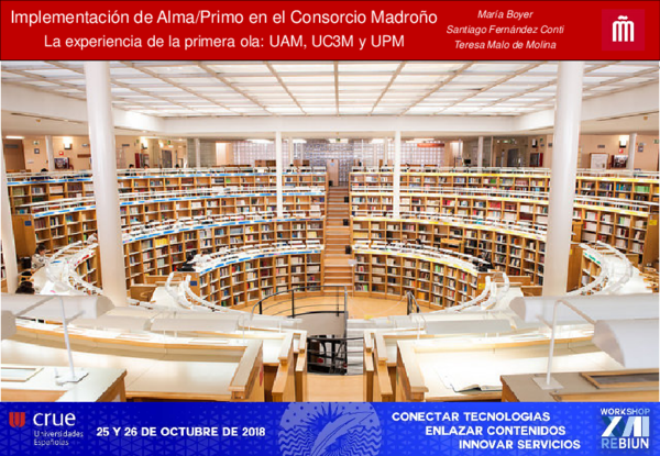 (PDF) Implementación de Alma/Primo en el Consorcio Madroño. La ...