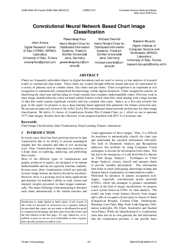 (PDF) Convolutional neural network based chart image classification