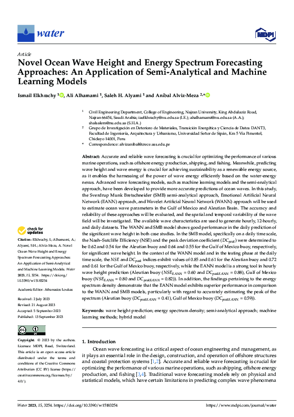 Pdf Novel Ocean Wave Height And Energy Spectrum Forecasting Approaches An Application Of Semi