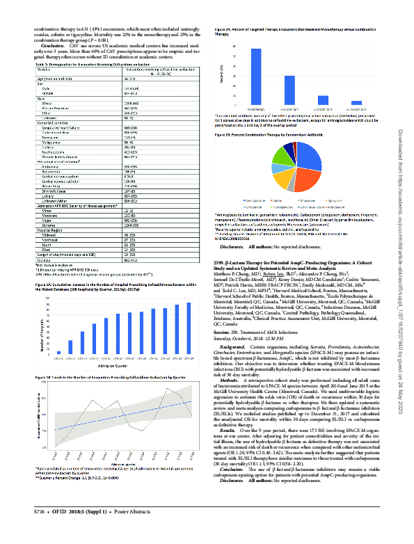 (PDF) 2399. β-Lactam Therapy for Potential AmpC-Producing Organisms: A ...
