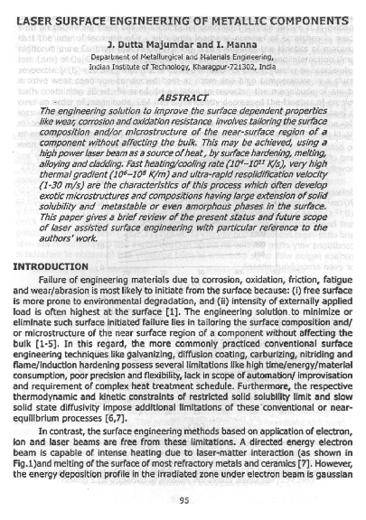 (PDF) Laser Surface Engineering of Metallic Components