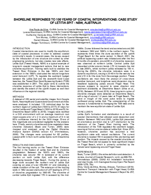 (PDF) Shoreline Responses to 100 Years of Coastal Interventions: Case ...