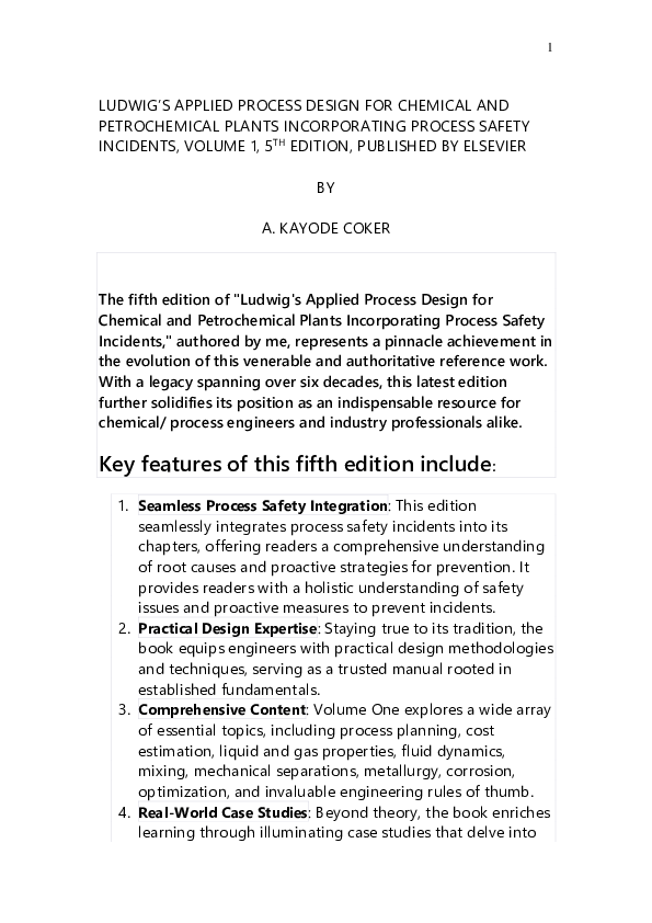 (PDF) LUDWIG'S APPLIED PROCESS DESIGN FOR CHEMICAL AND PETROCHEMICAL ...
