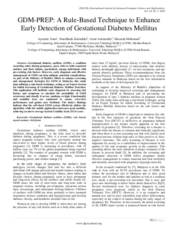 (PDF) GDM-PREP: A Rule-Based Technique to Enhance Early Detection of ...