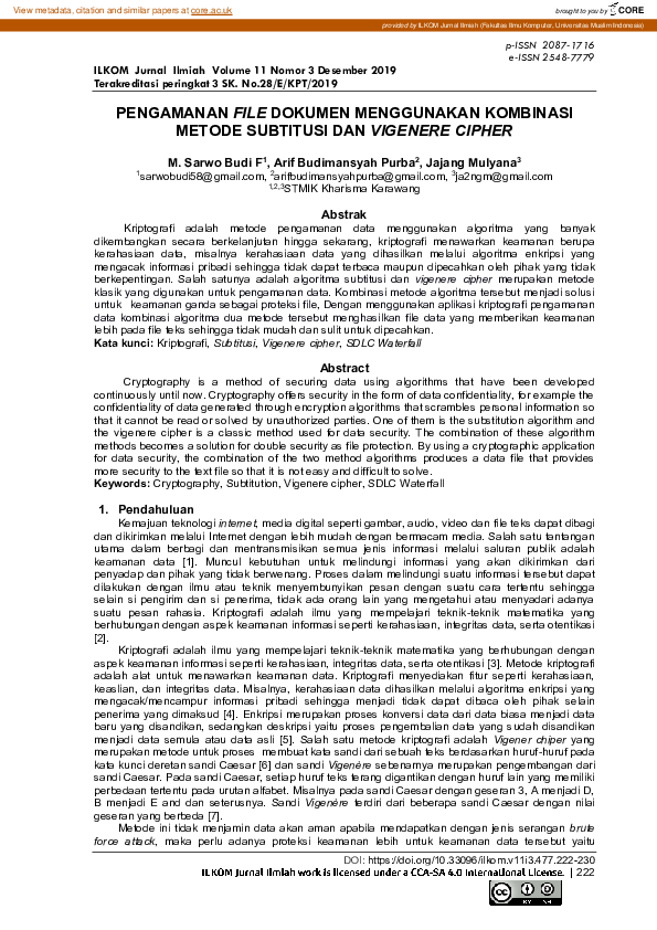 (PDF) Pengamanan File Dokumen Menggunakan Kombinasi Metode Subtitusi ...