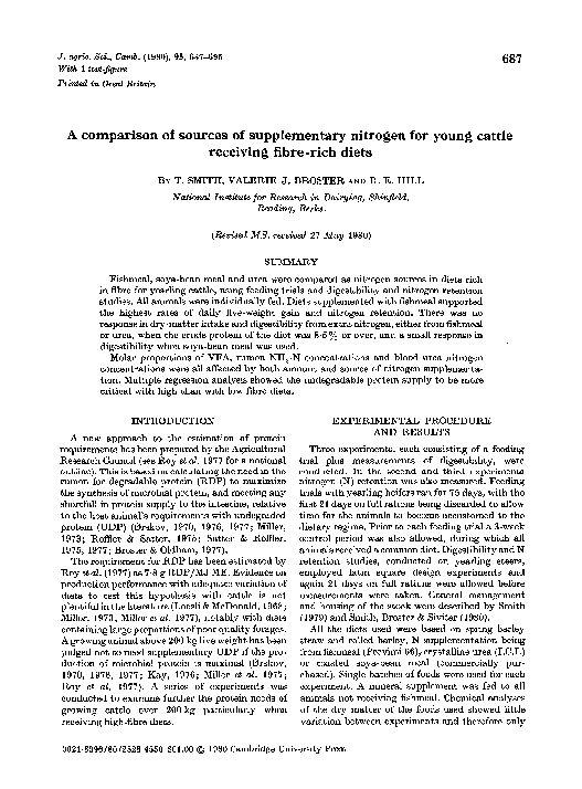 (PDF) A comparison of sources of supplementary nitrogen for young ...