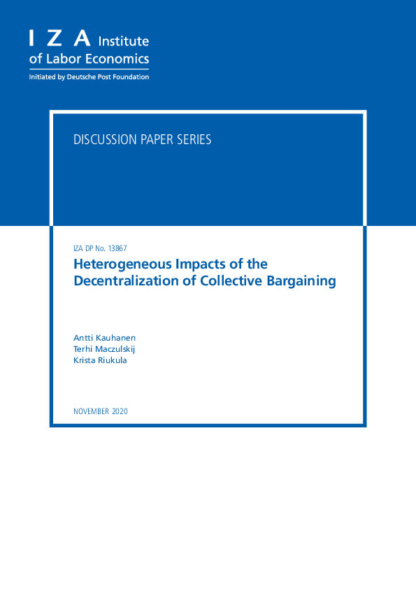 (PDF) Heterogeneous Impacts of the Decentralization of Collective ...