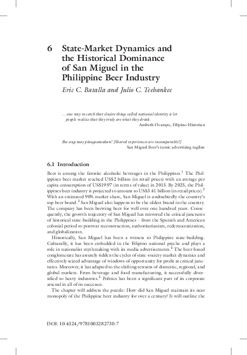 (PDF) State-Market Dynamics and the Historical Dominance of San Miguel ...