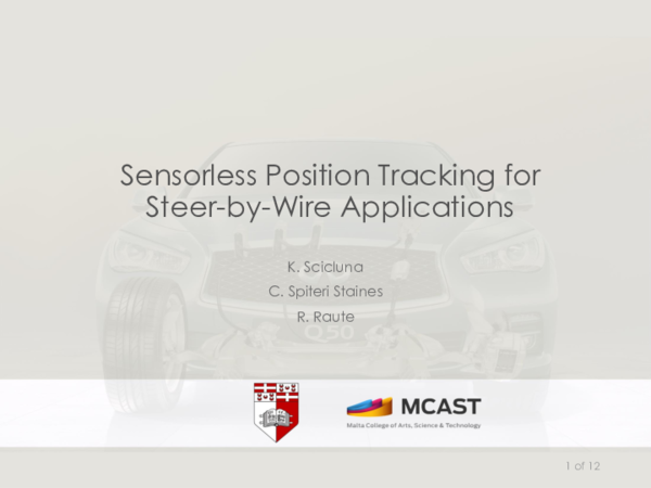 (PDF) Sensorless position tracking for steer-by-wire applications