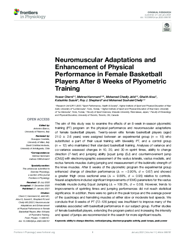 (PDF) Neuromuscular Adaptations and Enhancement of Physical Performance ...