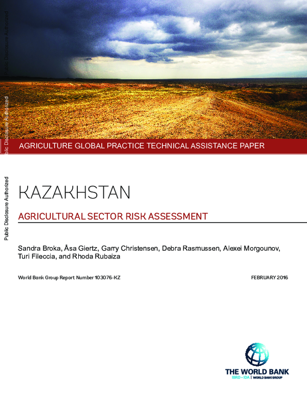 (PDF) Kazakhstan Agricultural Sector Risk Assessment