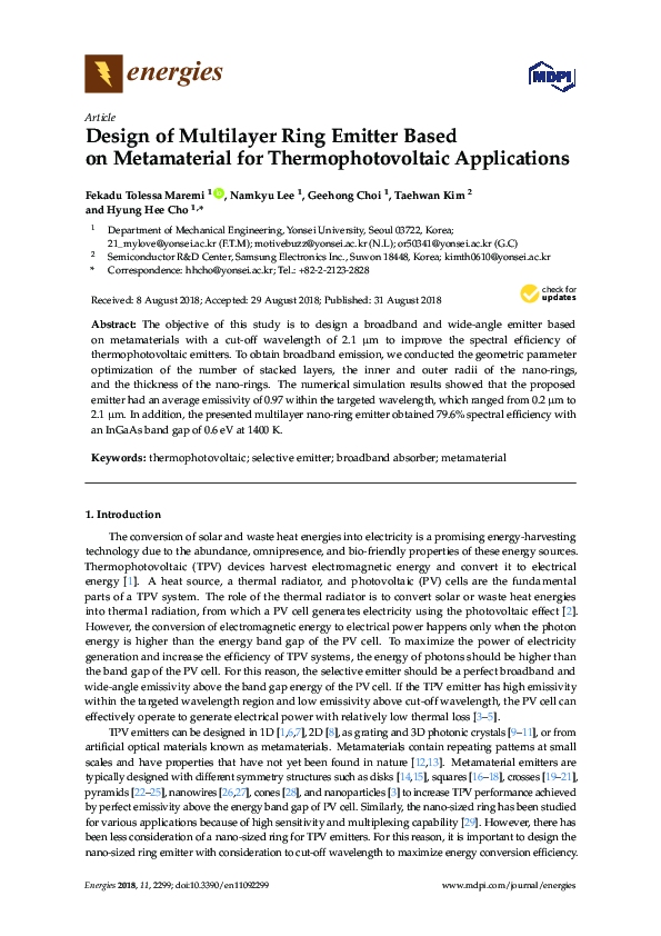 (PDF) Design of Multilayer Ring Emitter Based on Metamaterial for ...