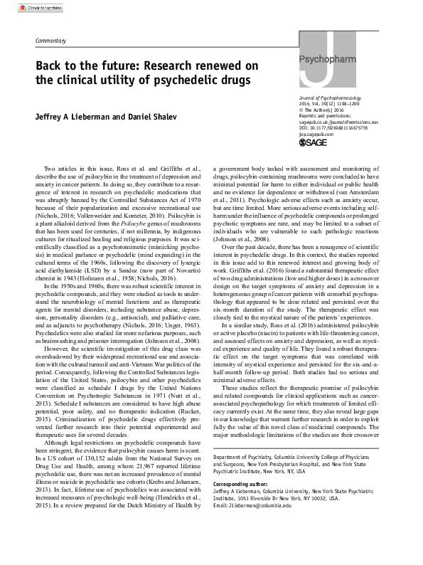 (PDF) Back to the future: Research renewed on the clinical utility of ...