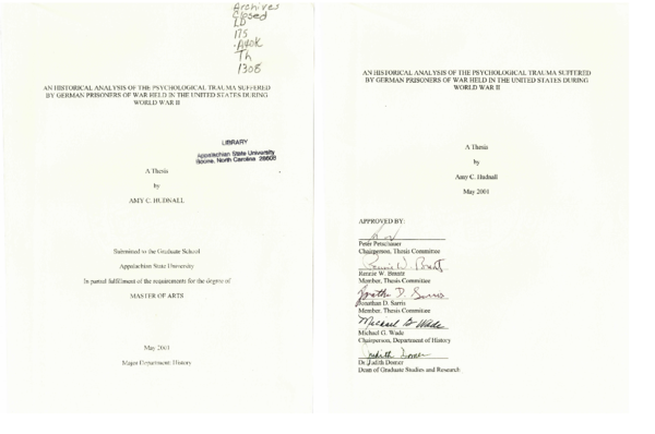 (PDF) An Historical Analysis Of The Psychological Trauma Suffered By ...