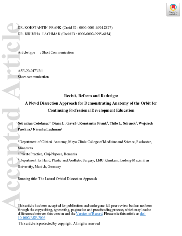 (PDF) Revisit, Reform, and Redesign: A Novel Dissection Approach for ...
