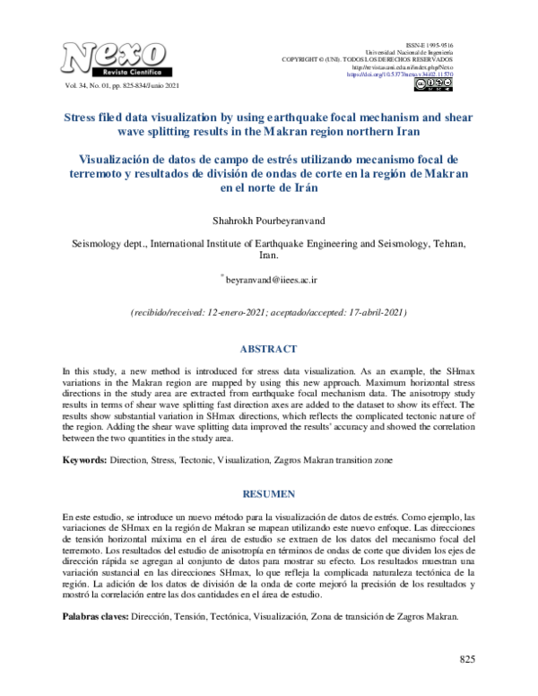 (PDF) Stress filed data visualization by using earthquake focal ...