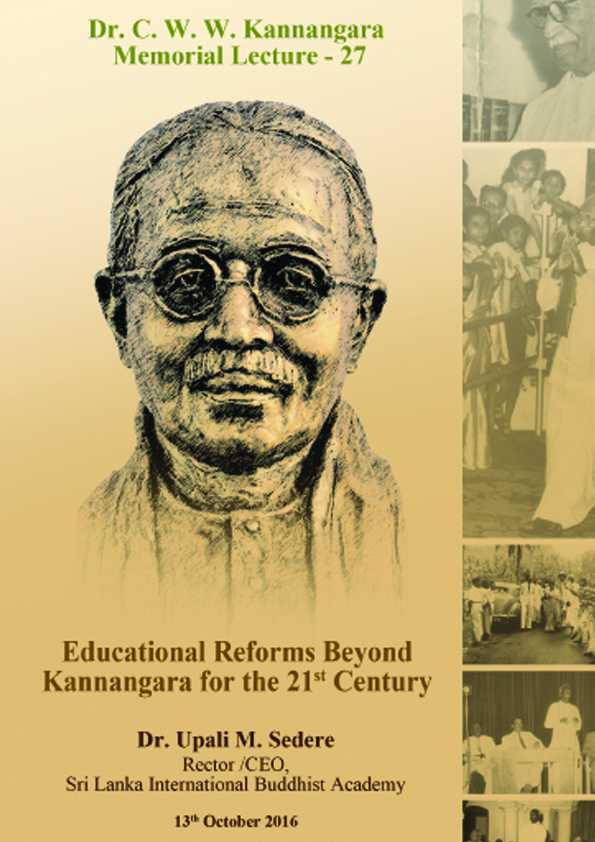 (PDF) Dr. C. W. W. Kannangara Memorial Lecture -27 Educational Reforms ...