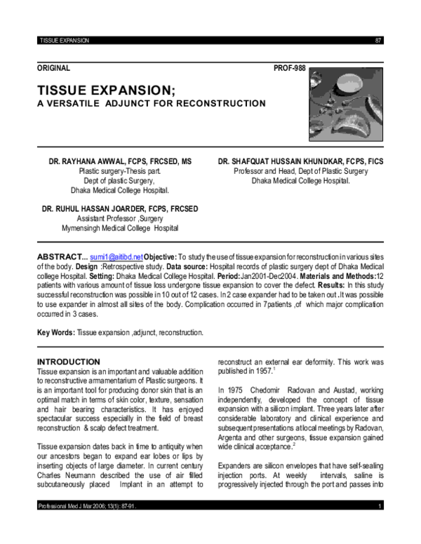 (PDF) Tissue Expansion