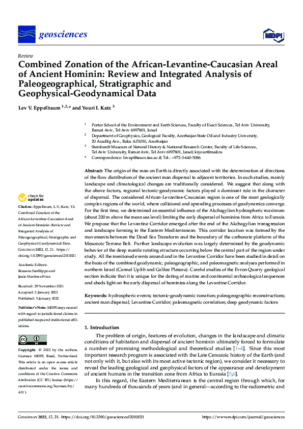 (PDF) Combined Zonation of the African-Levantine-Caucasian Areal of ...