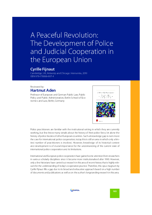 (PDF) A Peaceful Revolution: The Development of Police and Judicial ...