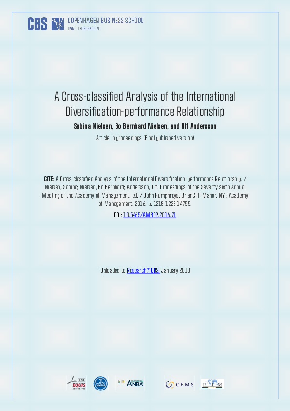(PDF) A cross-classified analysis of the international diversification ...