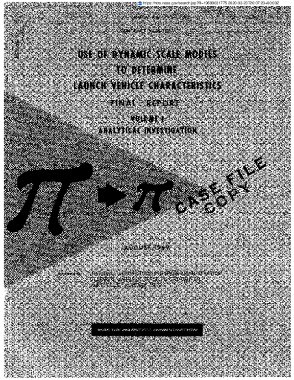 (PDF) Use of dynamic scale models to determine launch vehicle ...