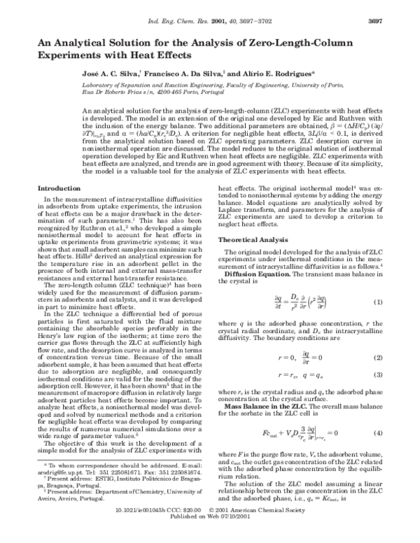 (PDF) An Analytical Solution for the Analysis of Zero-Length-Column ...