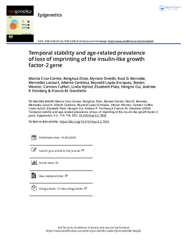 (PDF) Temporal stability and age-related prevalence of loss of ...