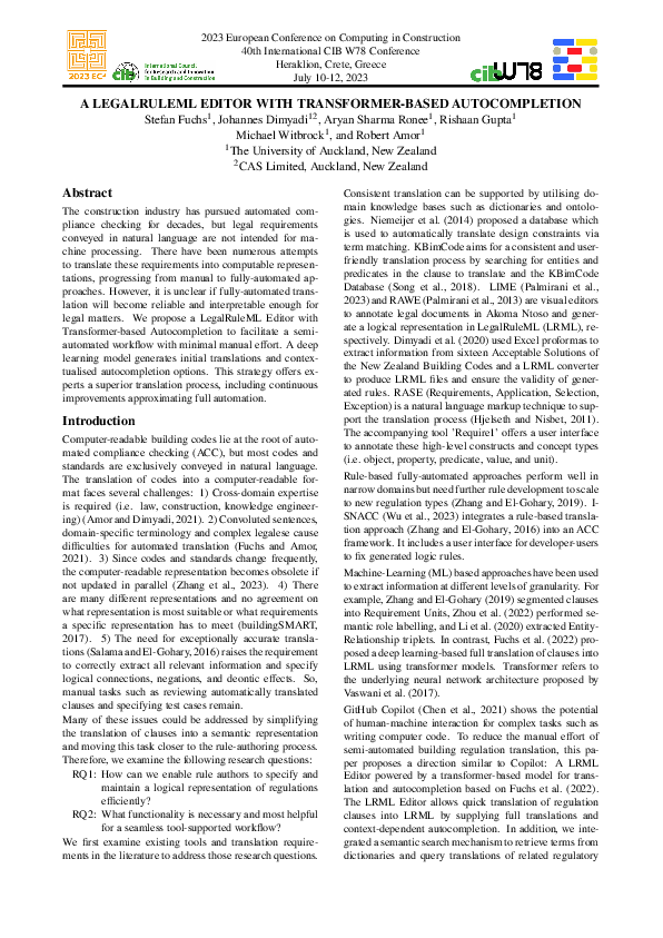 (PDF) A LegalRuleML editor with transformer-based autocompletion