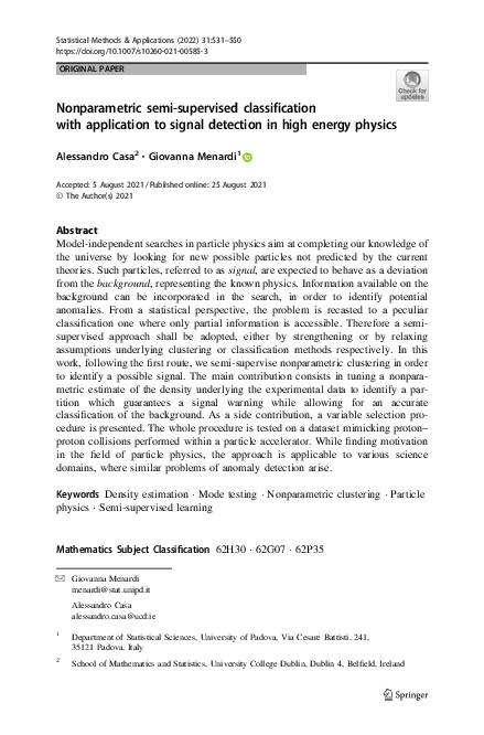 (PDF) Nonparametric semi-supervised classification with application to signal detection in high ...