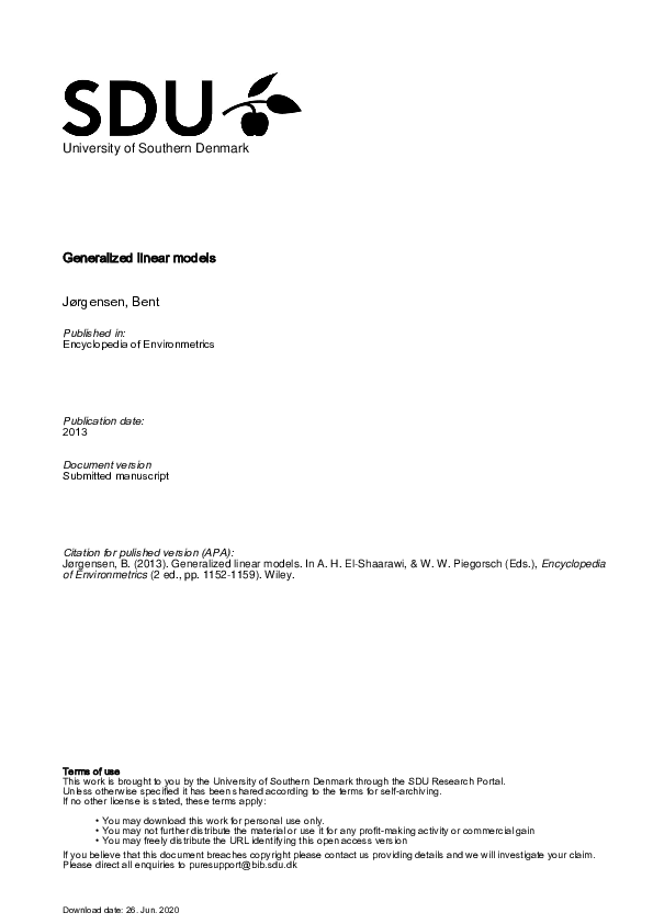 (PDF) An Introduction to Generalized Linear Models - Dobson | lun gue ...