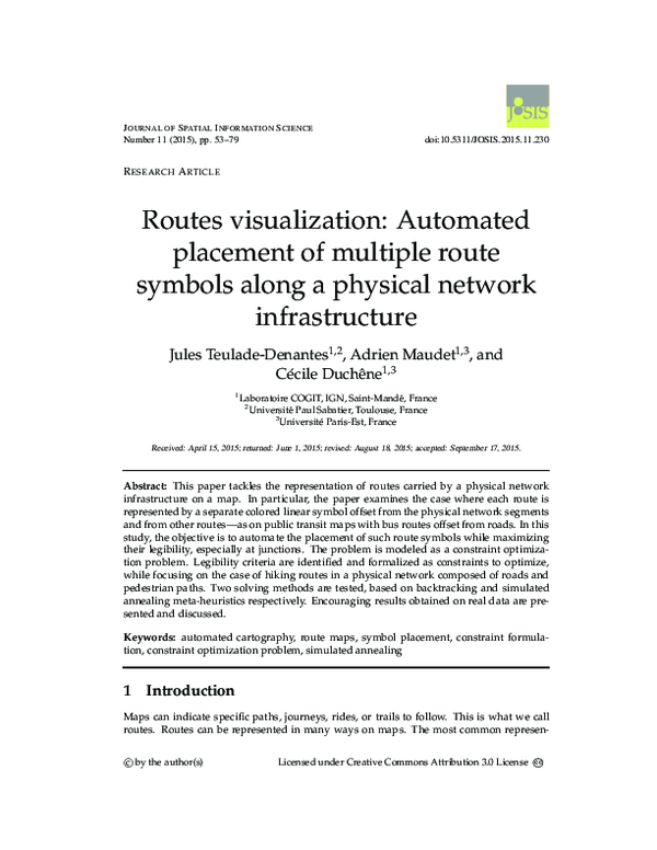 (PDF) Routes visualization: Automated placement of multiple route ...