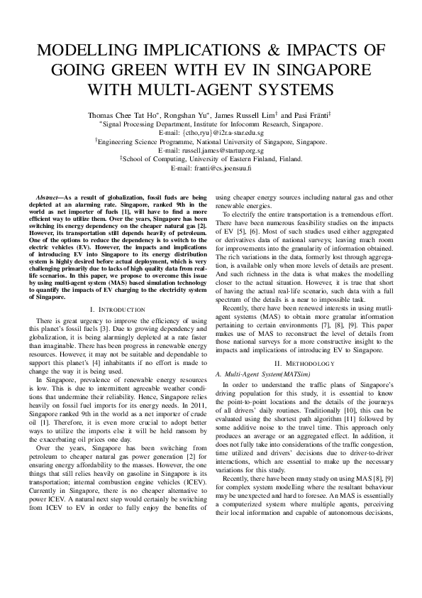 (PDF) Modelling implications & impacts of going green with EV in ...
