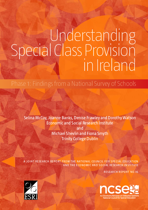 (PDF) Understanding Special Class Provision in Ireland