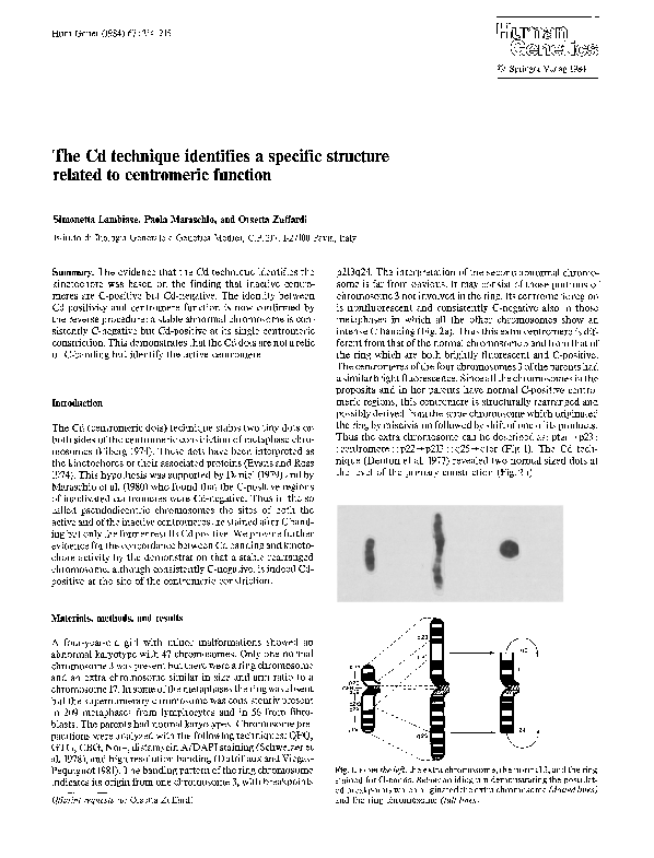 (PDF) The Cd technique identifies a specific structure related to ...