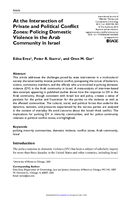 (PDF) At the Intersection of Private and Political Conflict Zones