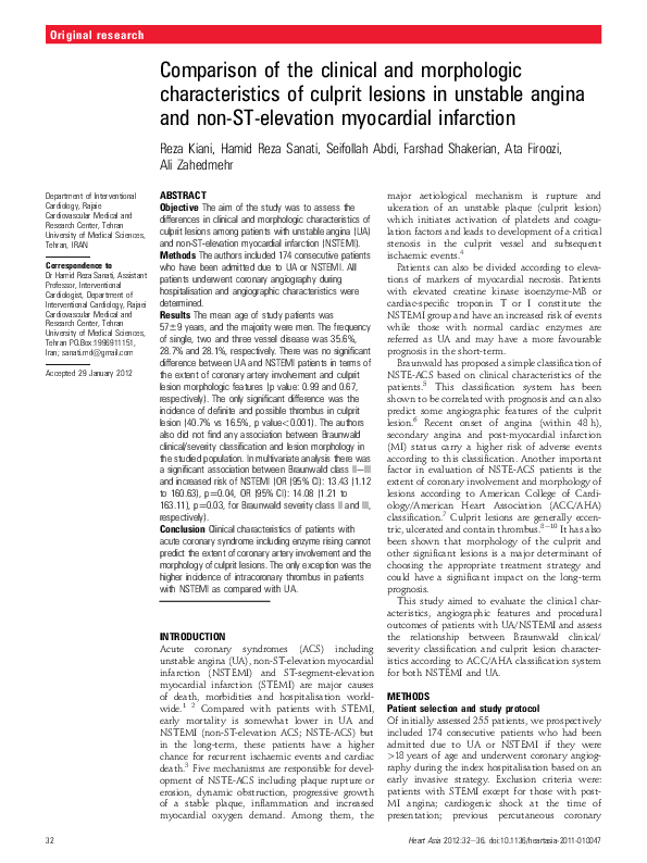 (PDF) Comparison of the clinical and morphologic characteristics of ...